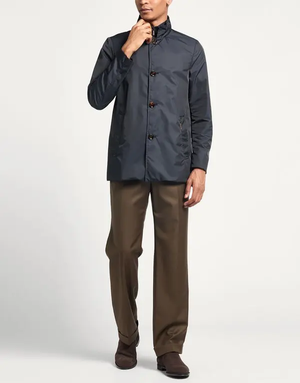 MOORER Jacket Chocolate Size Polyester - Blue