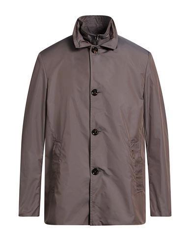 MOORER Chocolate Polyester Casual Jacket With Concealed Hood - Chocolate Brown