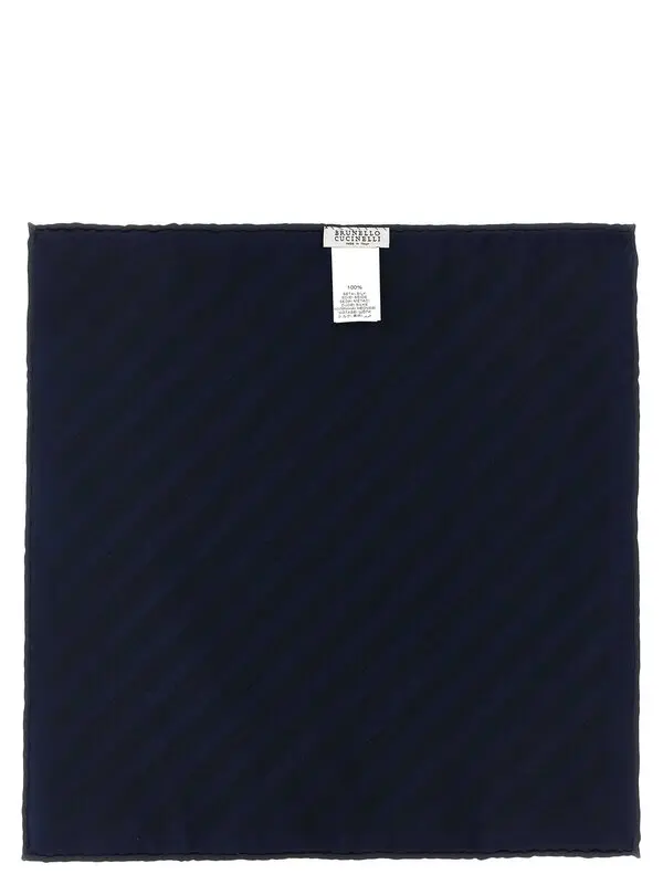 Brunello Cucinelli Regimental Pocket Clutch - Blue