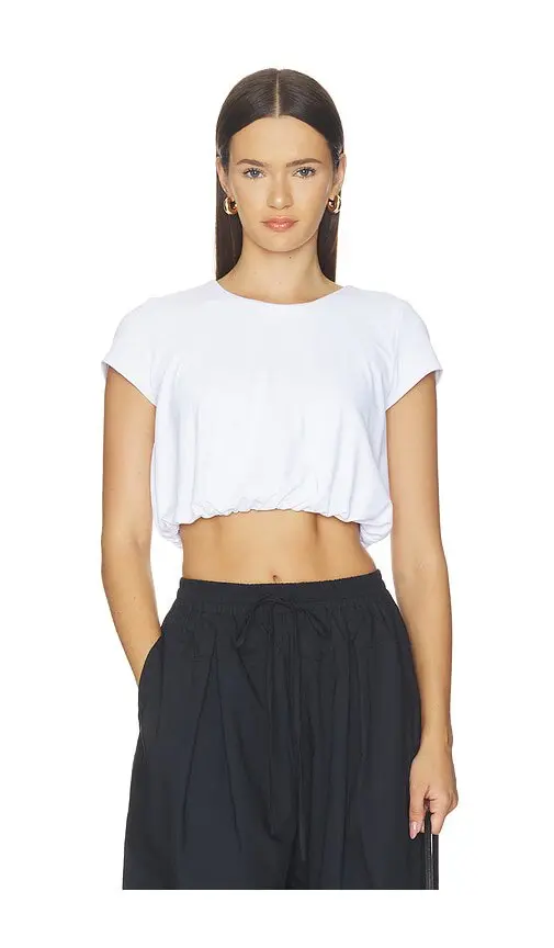 Susana Monaco Crew Blouson Top