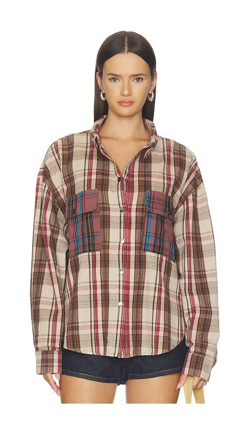 ONETEASPOON Prairie Check Daria Shirt