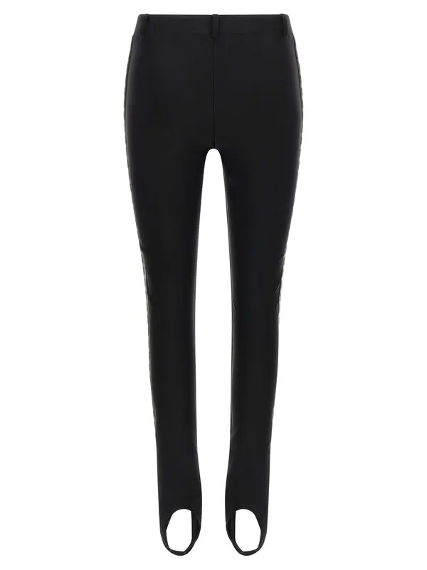 Moschino Leggings With Side Logo Band - Multicolor