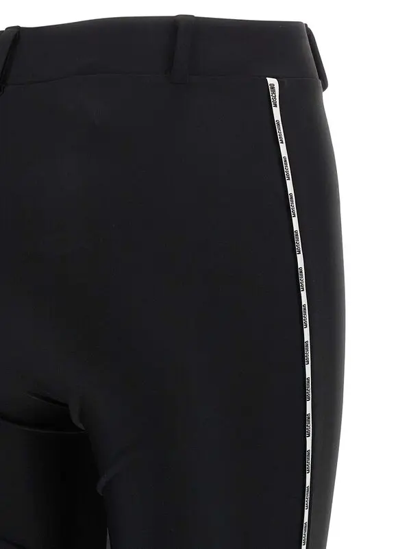 Moschino Leggings With Side Logo Band - Multicolor