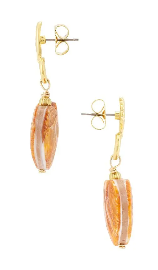 Brinker & Eliza Clementine Earrings In Brown