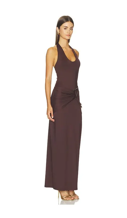 4TH & RECKLESS Janni Halterneck Maxi Dress