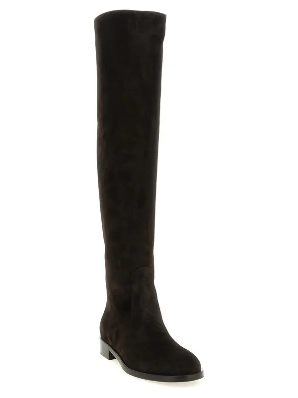 GIANVITO ROSSI Zayne" Suede High Boots - Brown