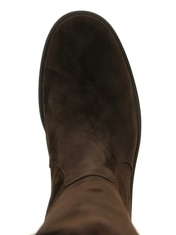 GIANVITO ROSSI Zayne" Suede High Boots - Brown