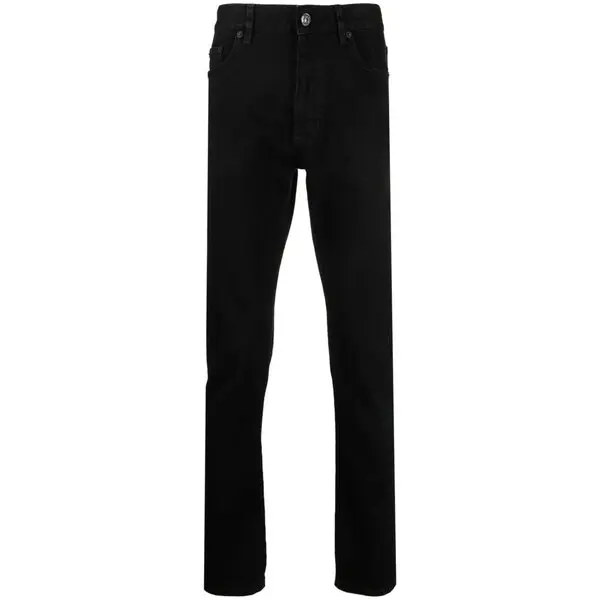 Zegna Slim-fit Stretch-cotton Jeans - Black