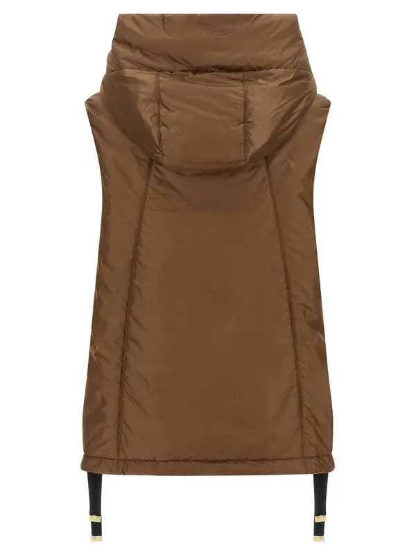 Max Mara Sleeveless Padded Vest - Brown