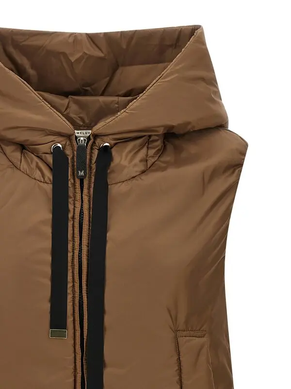 Max Mara Sleeveless Padded Vest - Brown