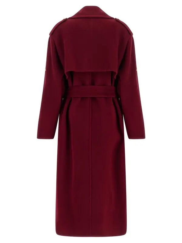 Alberta Ferretti Long Wool Coat