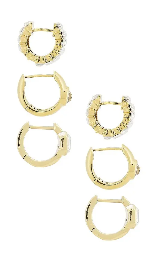 Baublebar Tyra Waterproof Earring Set In Metallic Gold