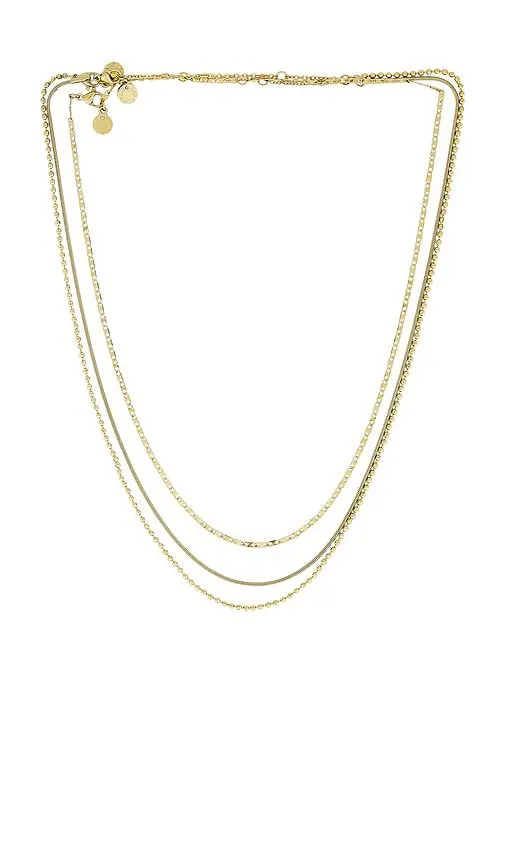 Baublebar Anita Water Resistant Necklace Set In Metallic