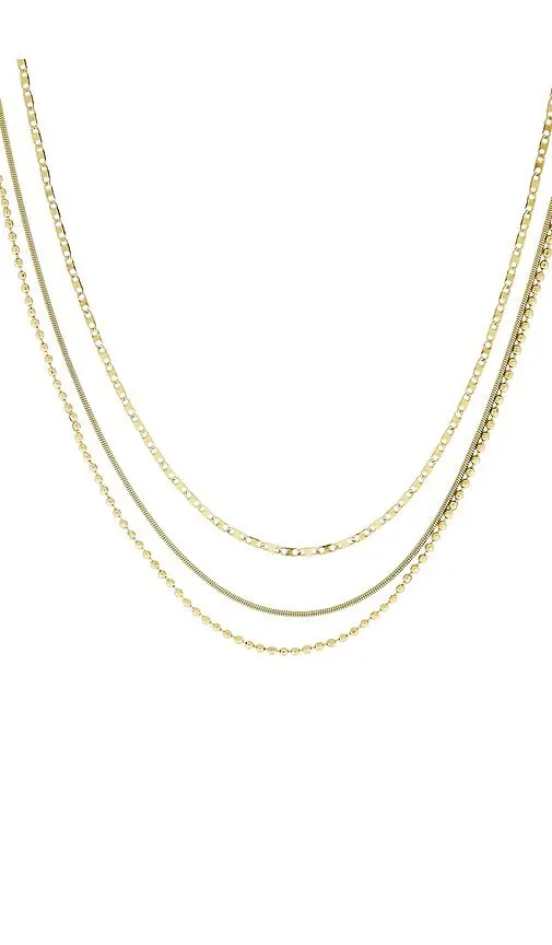 Baublebar Anita Water Resistant Necklace Set In Metallic