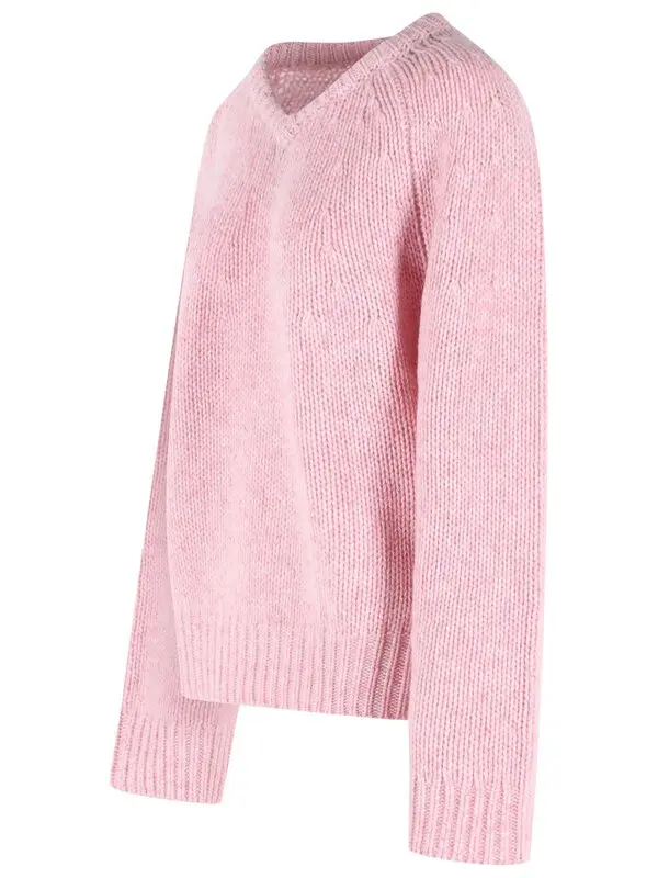 LISA YANG Cashmere V-neck Sweater - Pink