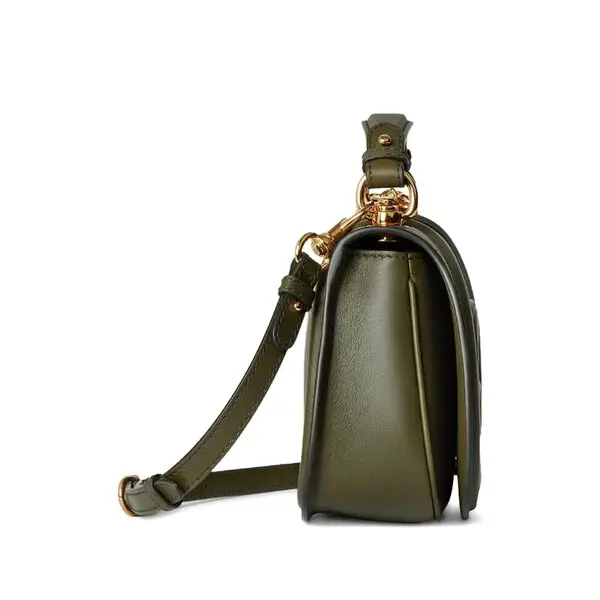 Gucci Forest Leather Tote Bag With Light Gold-tone Hardware - Green