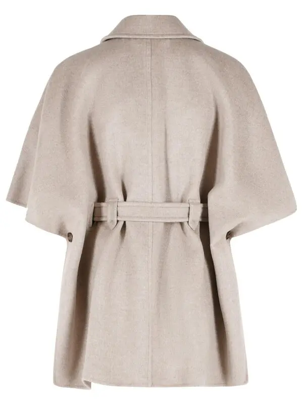 Max Mara Beige Cashmere Cape - Cream