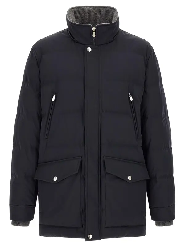 Brunello Cucinelli Quilted Parka With Drawstring Hood