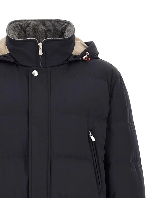 Brunello Cucinelli Quilted Parka With Drawstring Hood