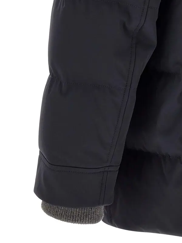 Brunello Cucinelli Quilted Parka With Drawstring Hood