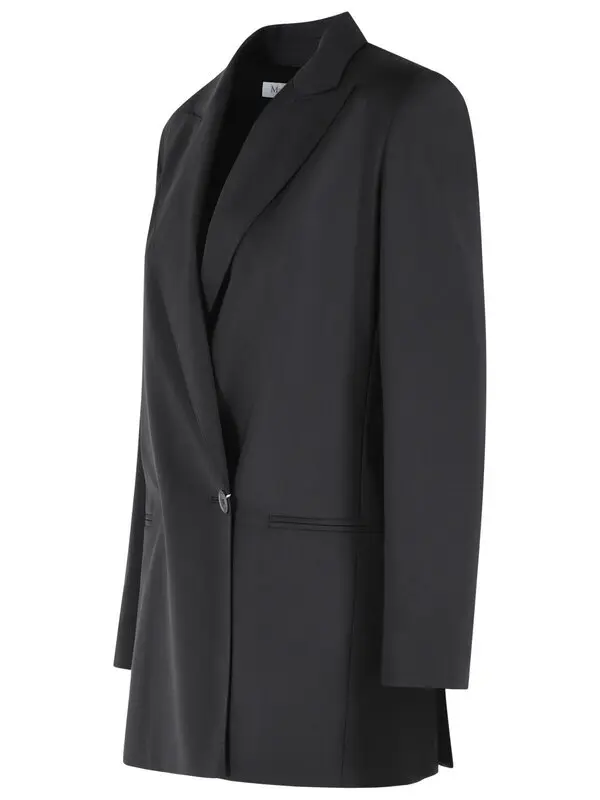 Max Mara Virgin Wool Blazer - Black