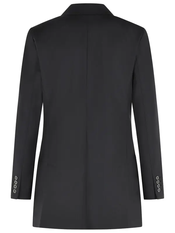Max Mara Virgin Wool Blazer - Black