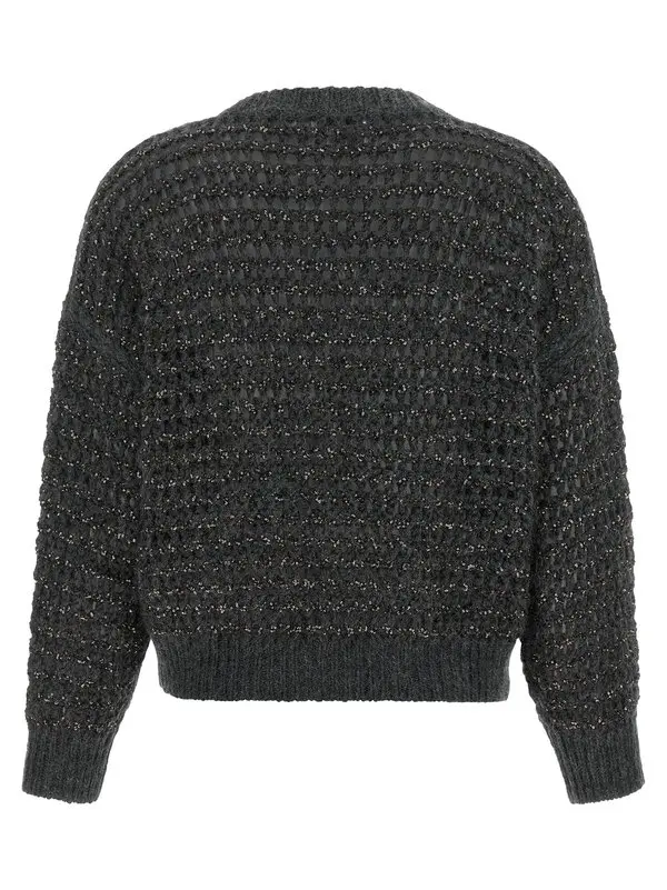 Brunello Cucinelli Dazzling Braids" Sweater
