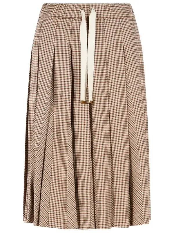 Moncler Midi Skirt - Cream