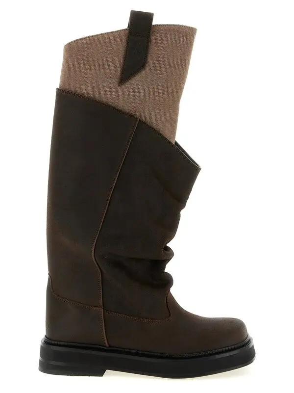 Attico New Robin Passeggiata Boots - Brown