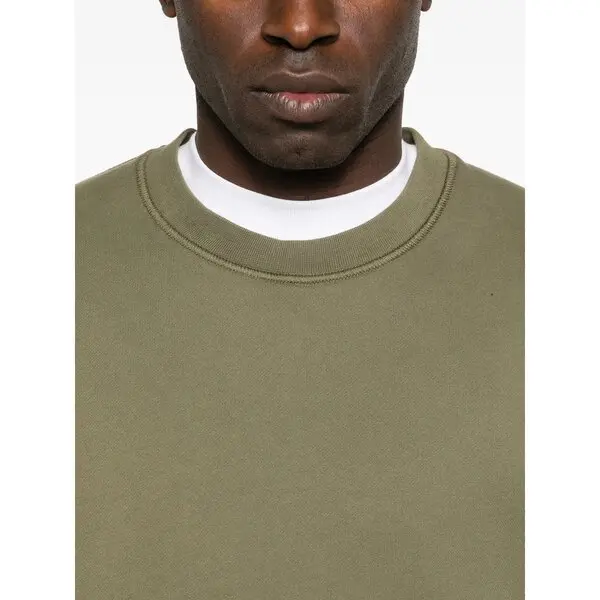 Stone Island Crew Neck Sweatshirt With Logo Patch