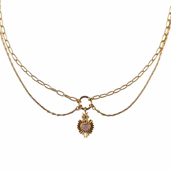 IN CAUDA VENENUM Salvation Necklace - Gold