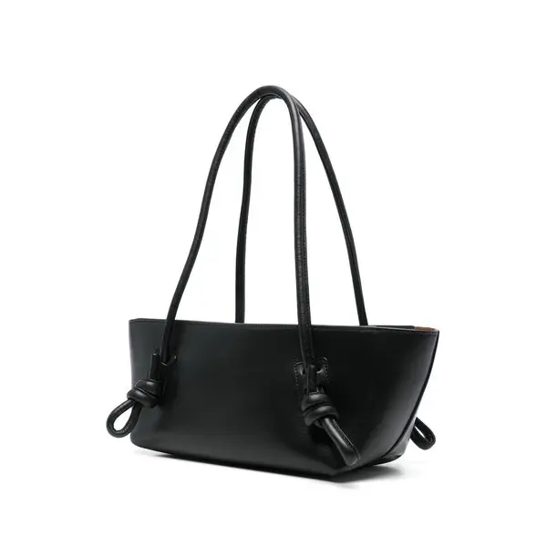 Hereu Leather Shoulder Bag - Black