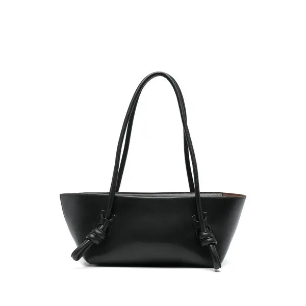 Hereu Leather Shoulder Bag - Black