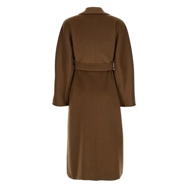Max Mara Double Breasted Wool-cashmere Blend Coat - Brown