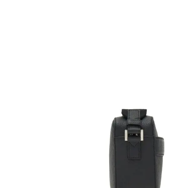 FERRAGAMO Messenger Bag With All-over Monogram - Black