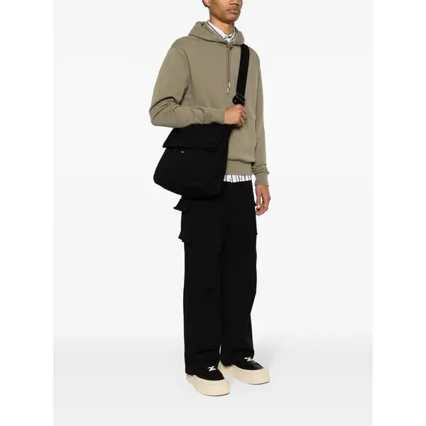 Our Legacy Washed Denim Shoulder Bag - Black