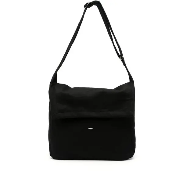 Our Legacy Washed Denim Shoulder Bag - Black