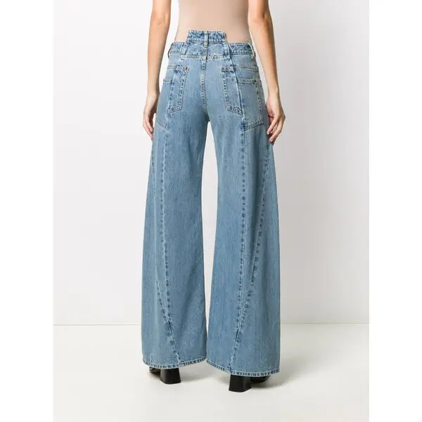 MAISON MARGIELA Cotton-denim Wide-leg Jeans - Blue