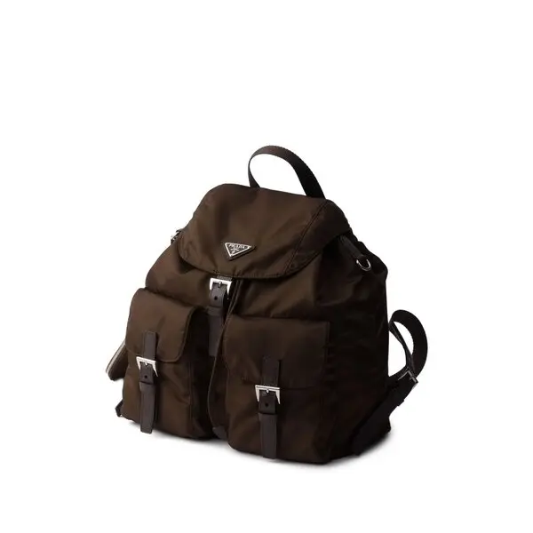 Prada Backpack With Saffiano Leather Details - Brown