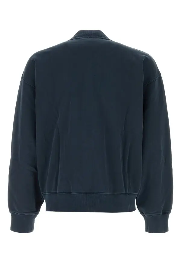 Carhartt Work In Progress Navy Cotton Longhand Bomber