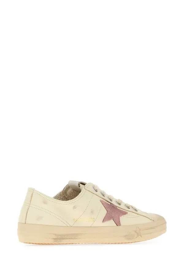 GOLDEN GOOSE V-star 2 Leather Sneakers - White