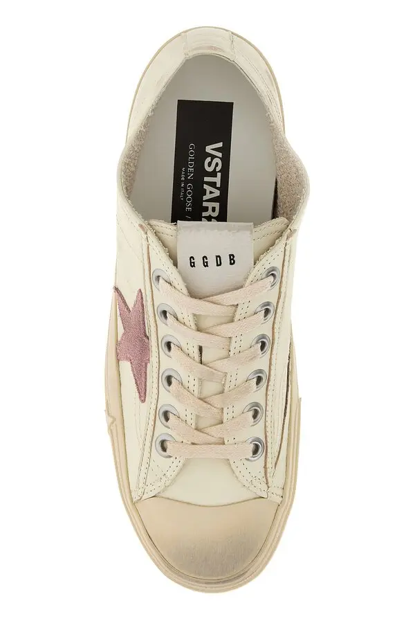 GOLDEN GOOSE V-star 2 Leather Sneakers - White