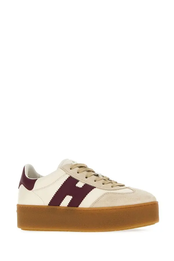 Hogan Two-tone Leather And Suede H698 Sneakers
