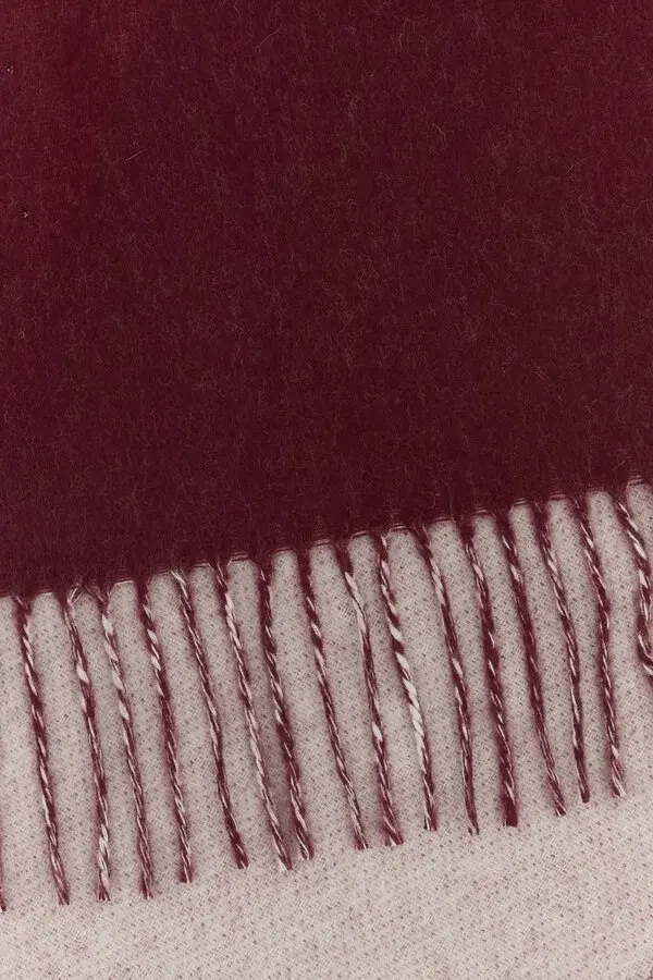 VIVIENNE WESTWOOD Burgundy Wool Scarf