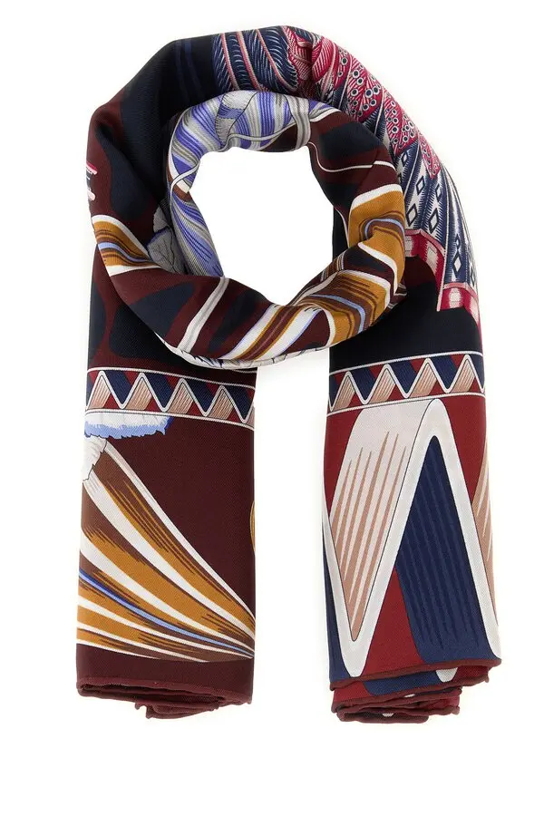FERRAGAMO Printed Silk Foulard