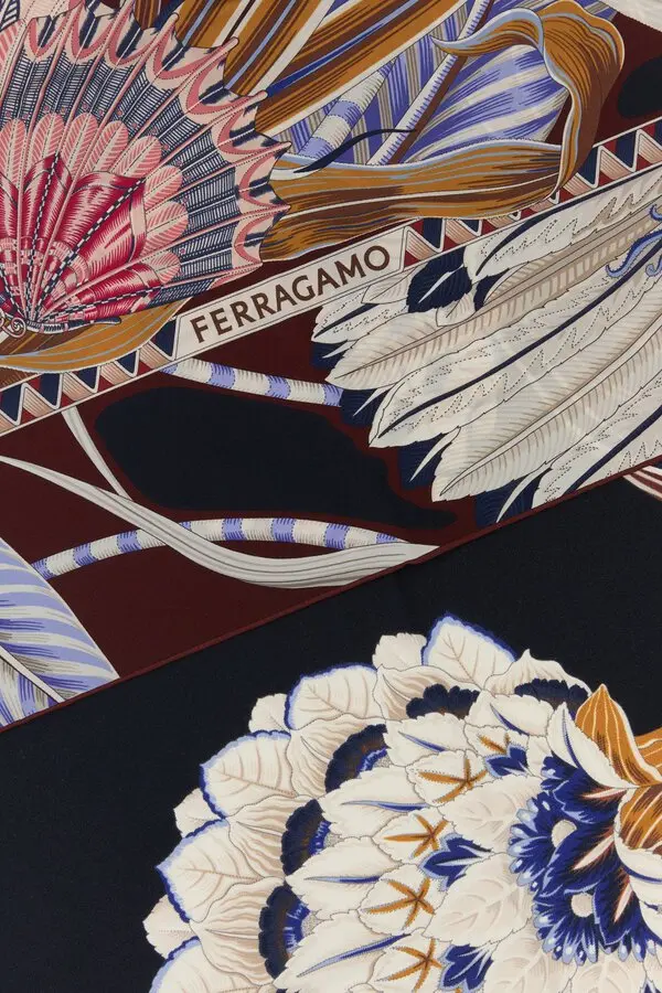 FERRAGAMO Printed Silk Foulard