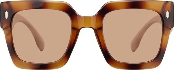 Zenni Oversized Square Rx Sunglasses Plastic Full Rim Frame - Tortoiseshell