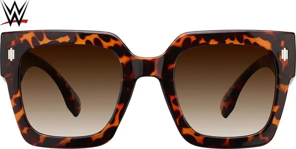 Zenni Oversized Square Sunglasses With Plastic Full Rim Frame - Tortoiseshell