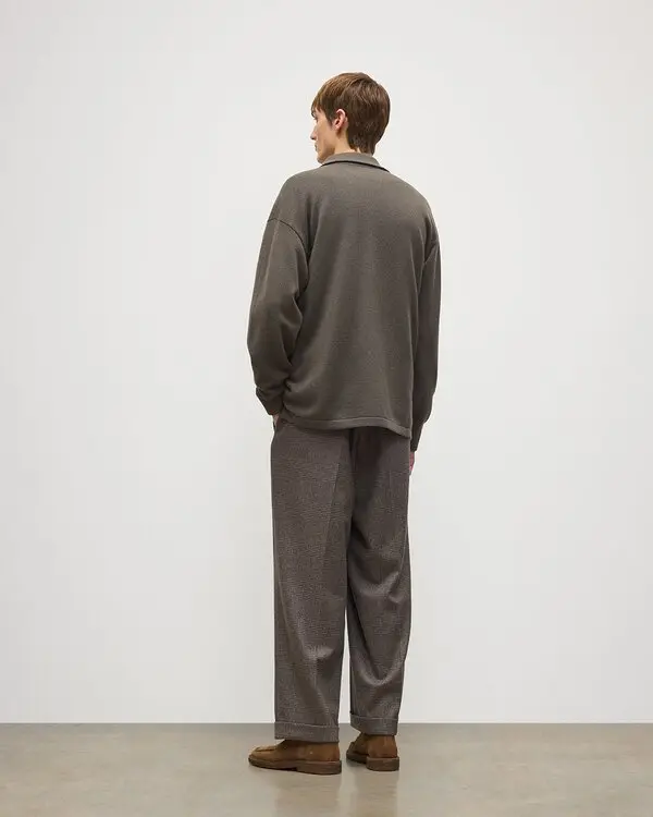 Johnstons Of Elgin Tweel Grey & Cahmere Hirt