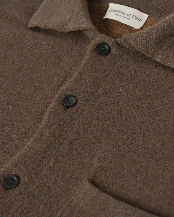 Johnstons Of Elgin Tweel Grey & Cahmere Hirt